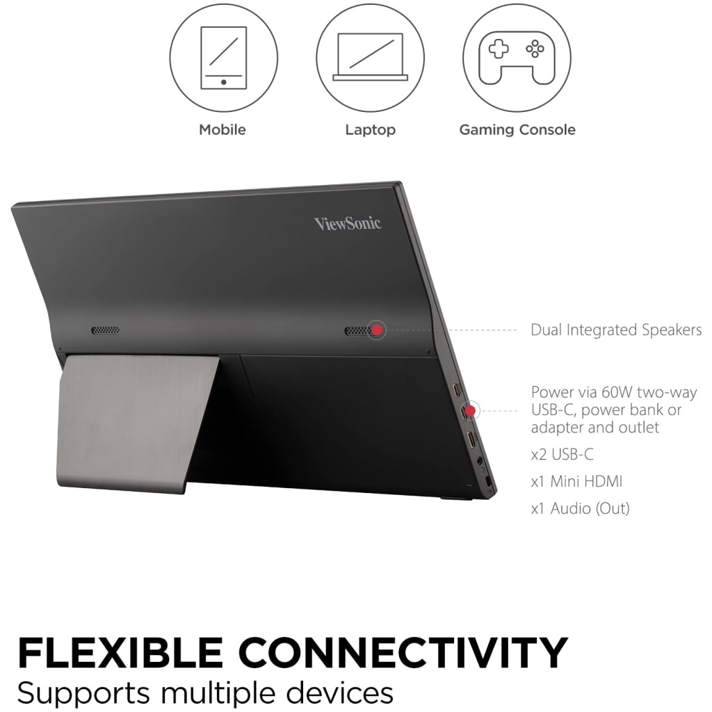 ViewSonic 16" Full HD LED Portable Monitor - Sevenoaks Computers