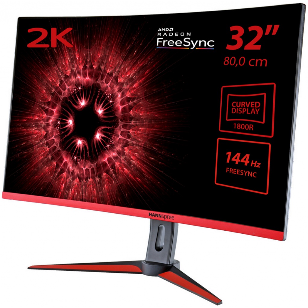Hannspree 32" HG 324 QJB Gaming Monitor 144Hz 2ms - Sevenoaks Computers